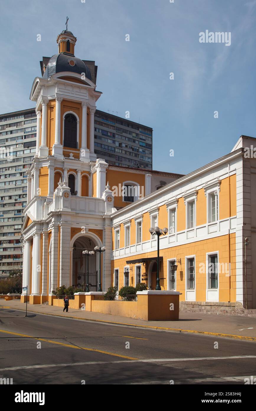 The Church of the Divine Providence colonial single tower in ...