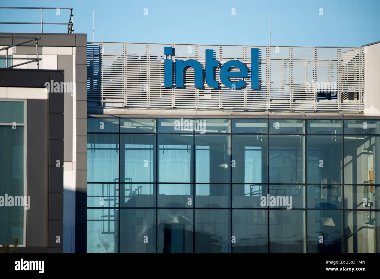 Gdansk, Poland. 20 January 2025. Gdansk R&D centre of Intel Corporation ...