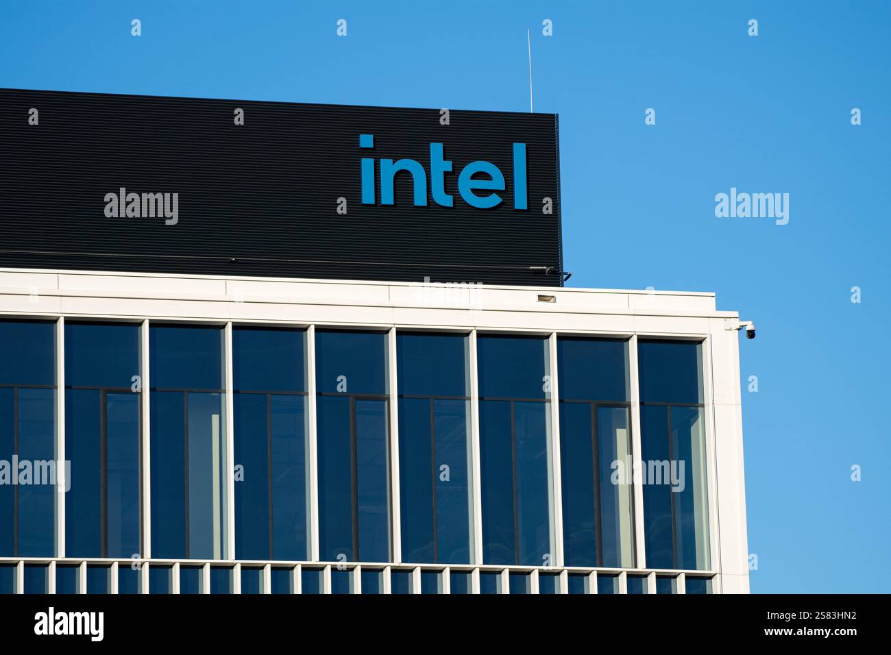 Gdansk, Poland. 20 January 2025. Gdansk R&D centre of Intel Corporation ...