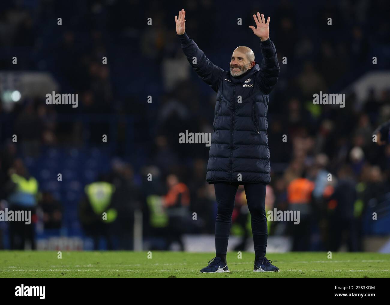 London, UK. 20th Jan, 2025. Enzo Maresca, head coach of Chelsea ...