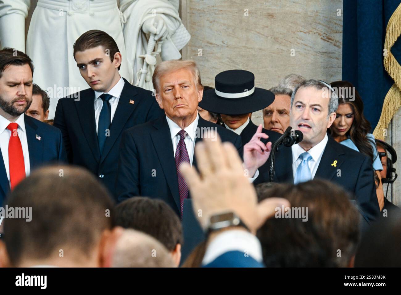 Washington, Dc, USA. 20th Jan, 2025. Vice President JD Vance, Barron ...