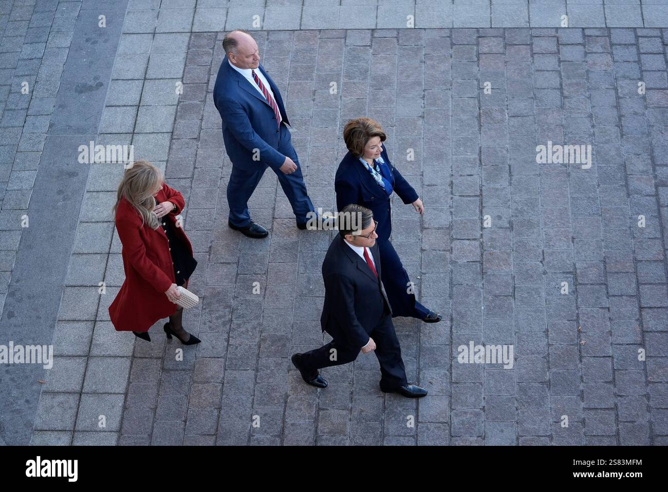 Jan 20, 2025; Washington, DC, USA; Speaker Mike Johnson (R-La.) and Sen ...