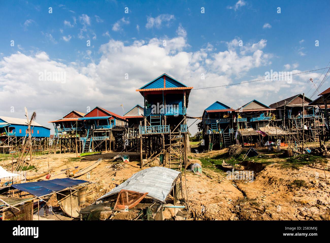 Kampong Phluk, Cambodia, January 15, 2025 Kampong Phluk is a ...