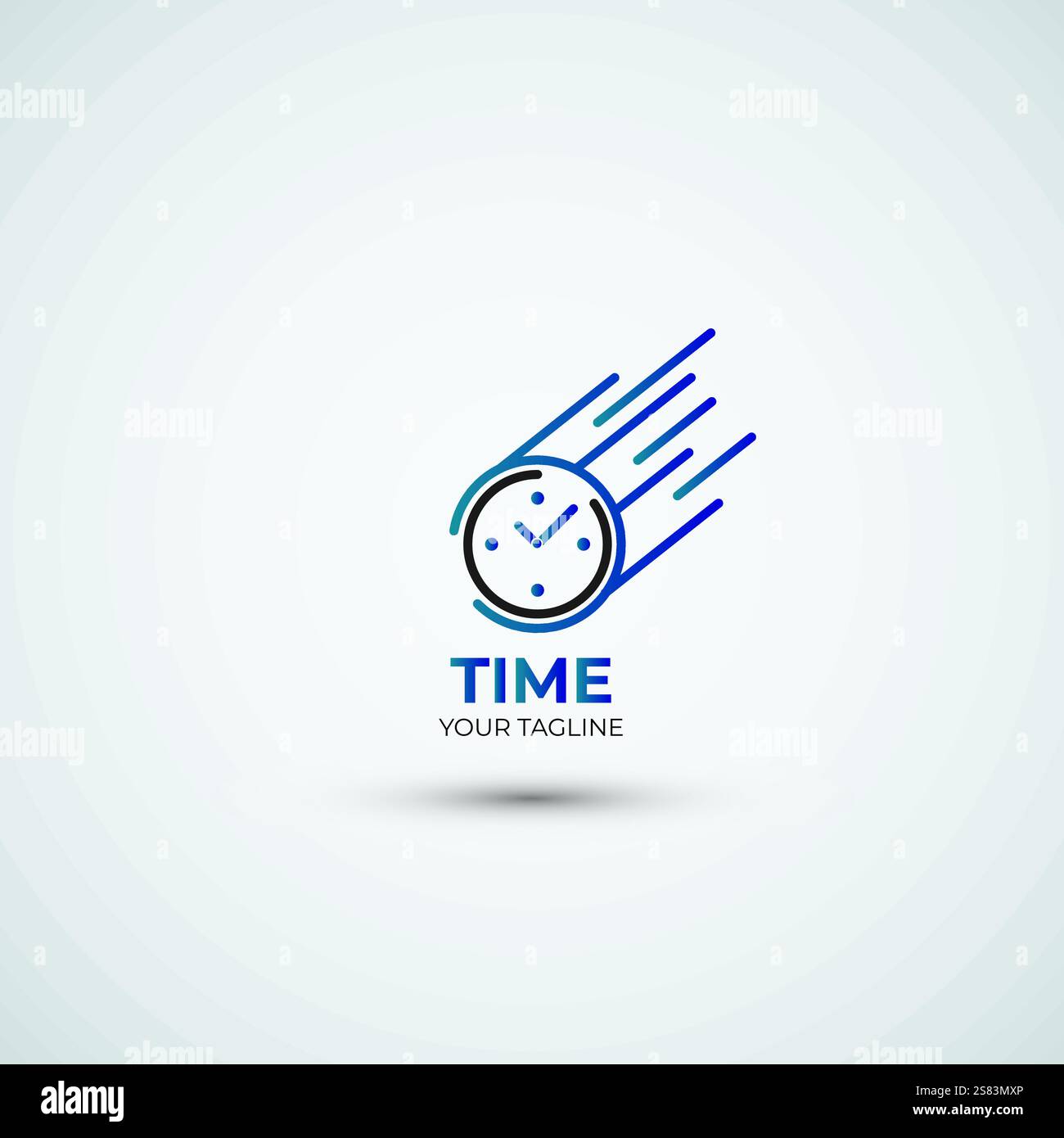 Fast time clock logo design template Stock Vector Image & Art - Alamy