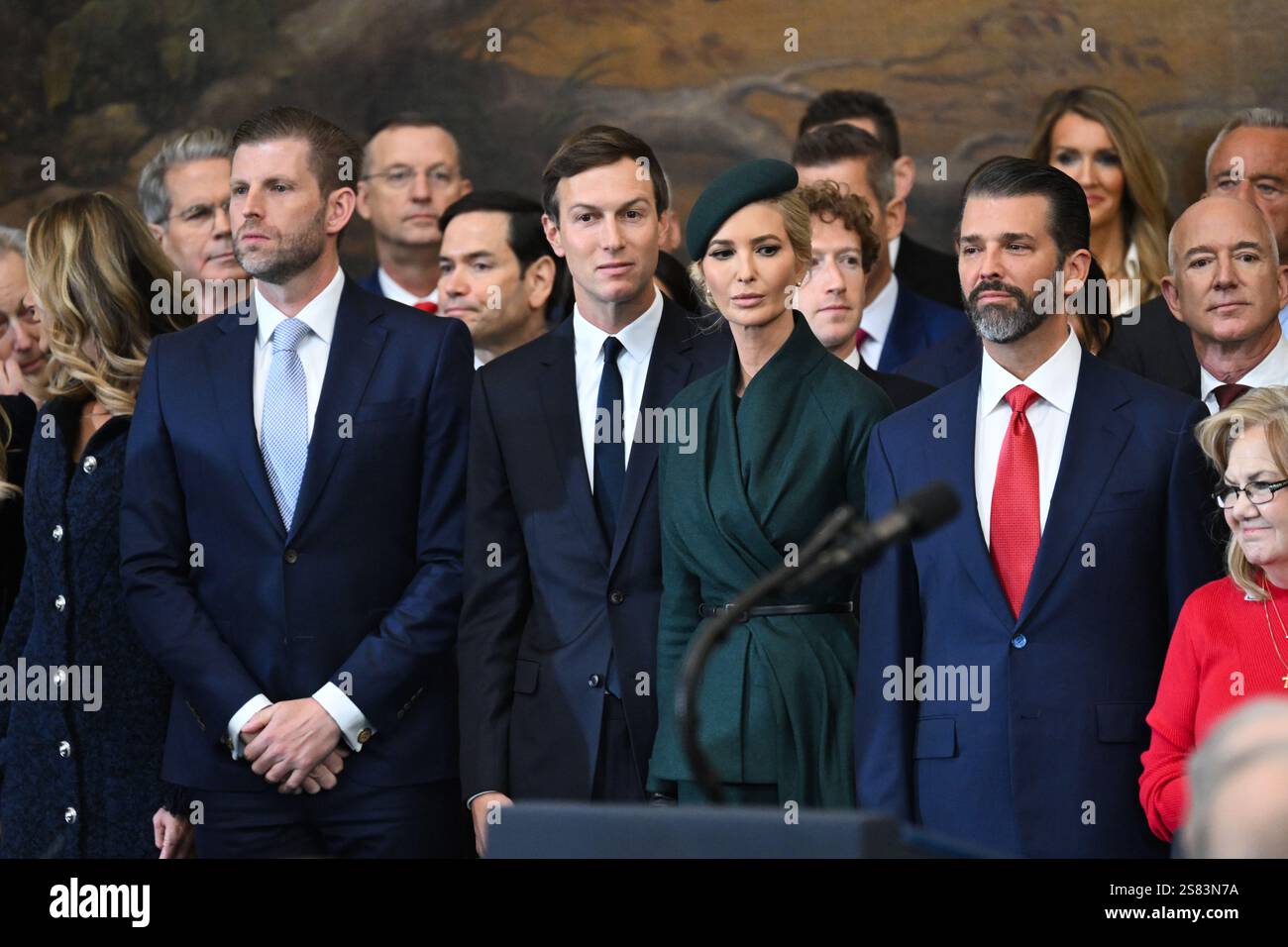 Washington, Dc, USA. 20th Jan, 2025. (L-R) Eric Trump, Jared Kushner ...