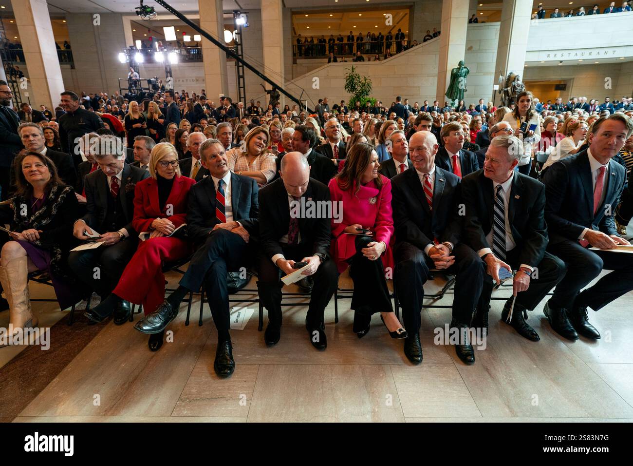 Washington, Dc, USA. 20th Jan, 2025. Governors are seen in an overflow ...