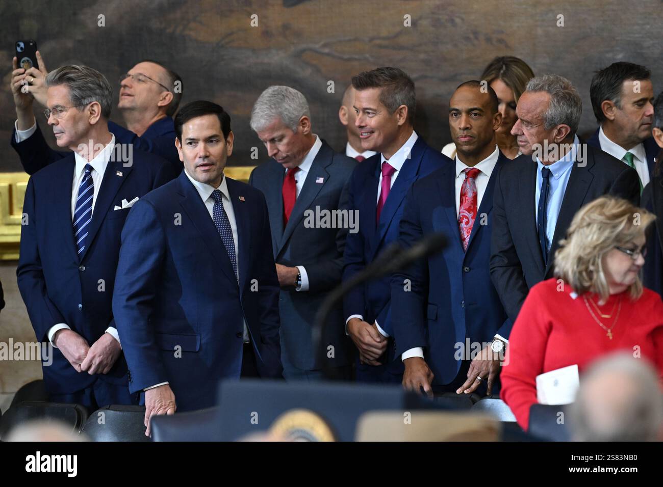 (L-R) US Secretary of Treasury nominee Scott Bessent, Secretary for ...