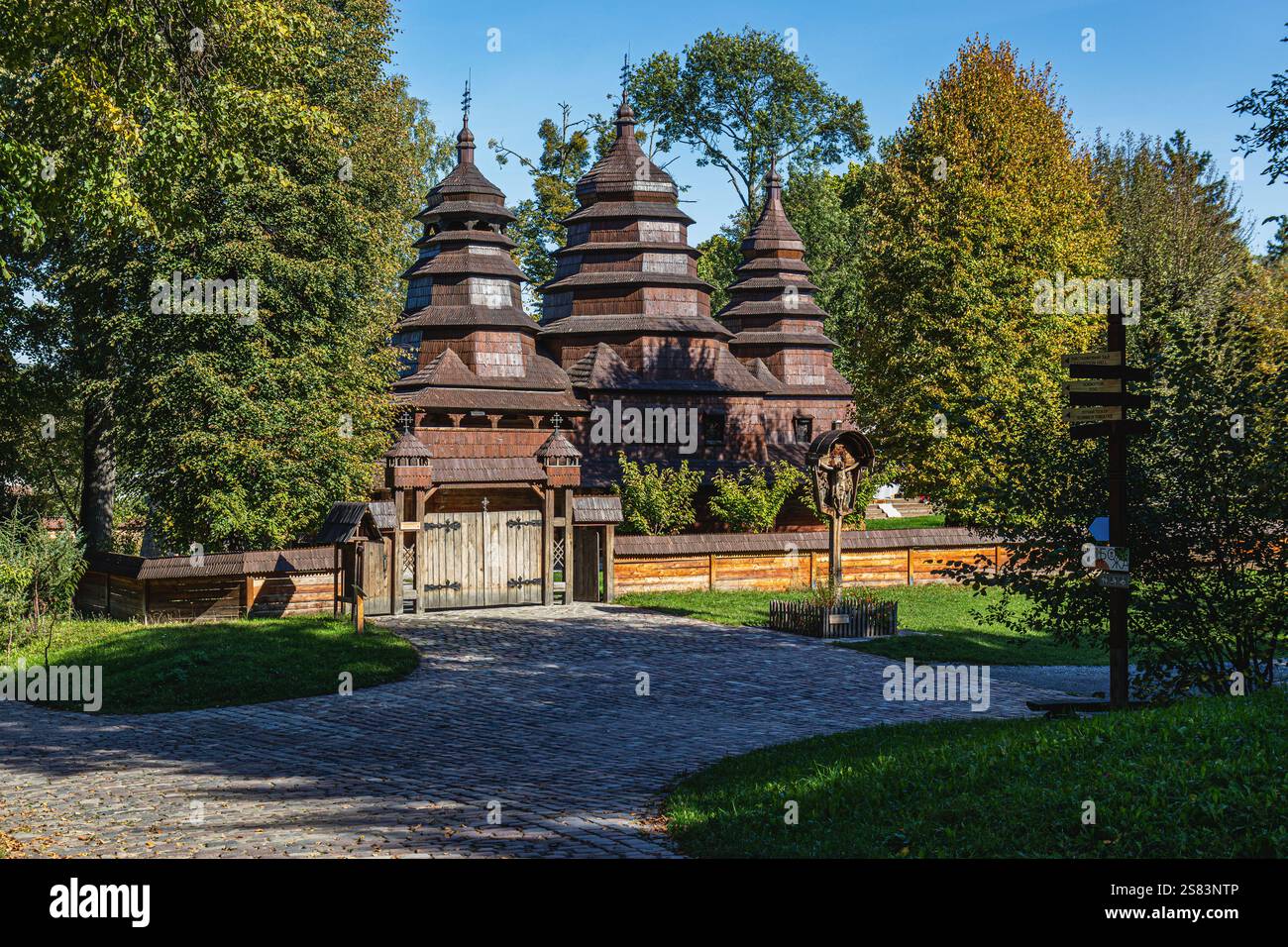 Exploring the charming local history museum and its wooden architecture ...