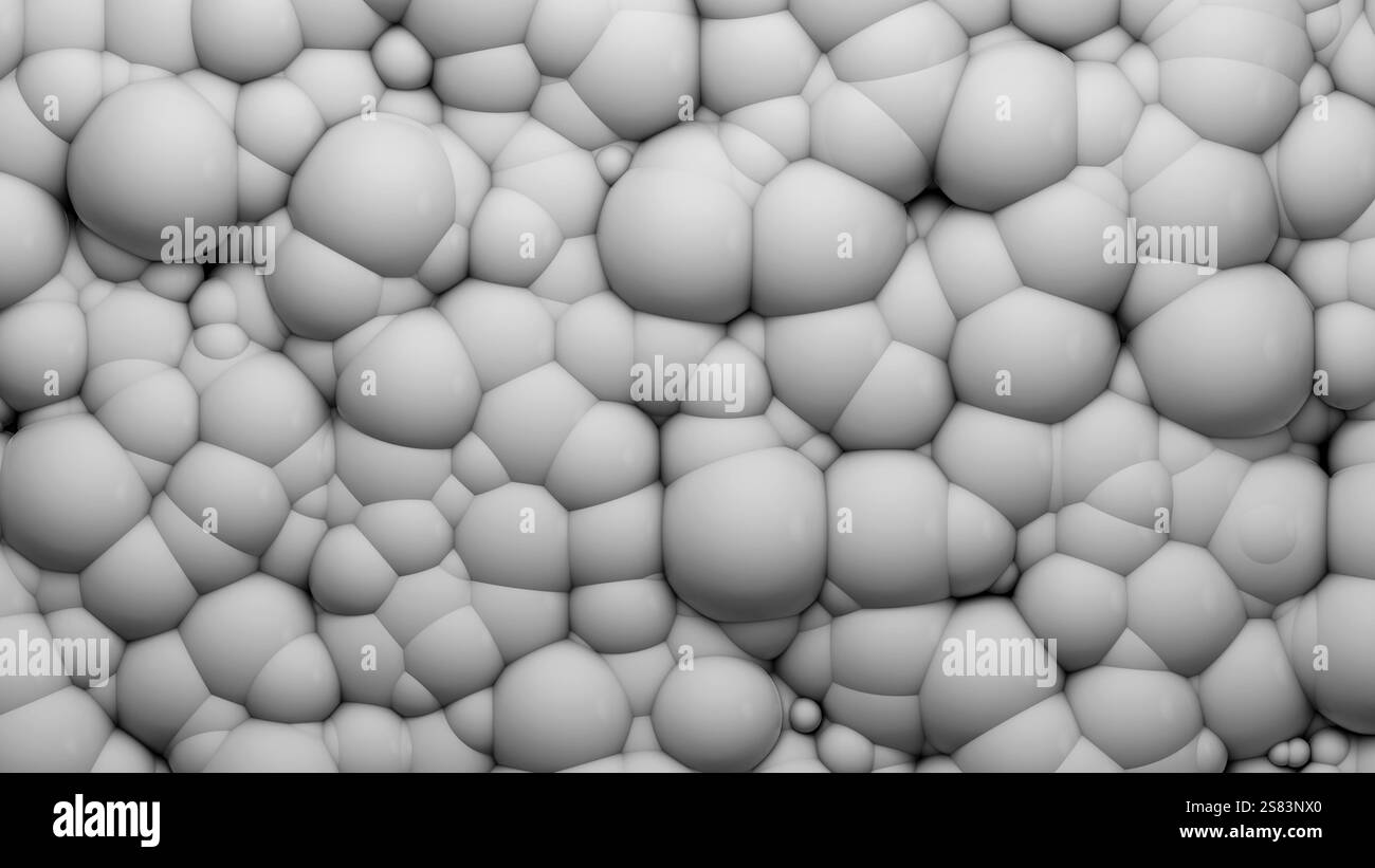 3d render of abstract art. background with substance based on small ...