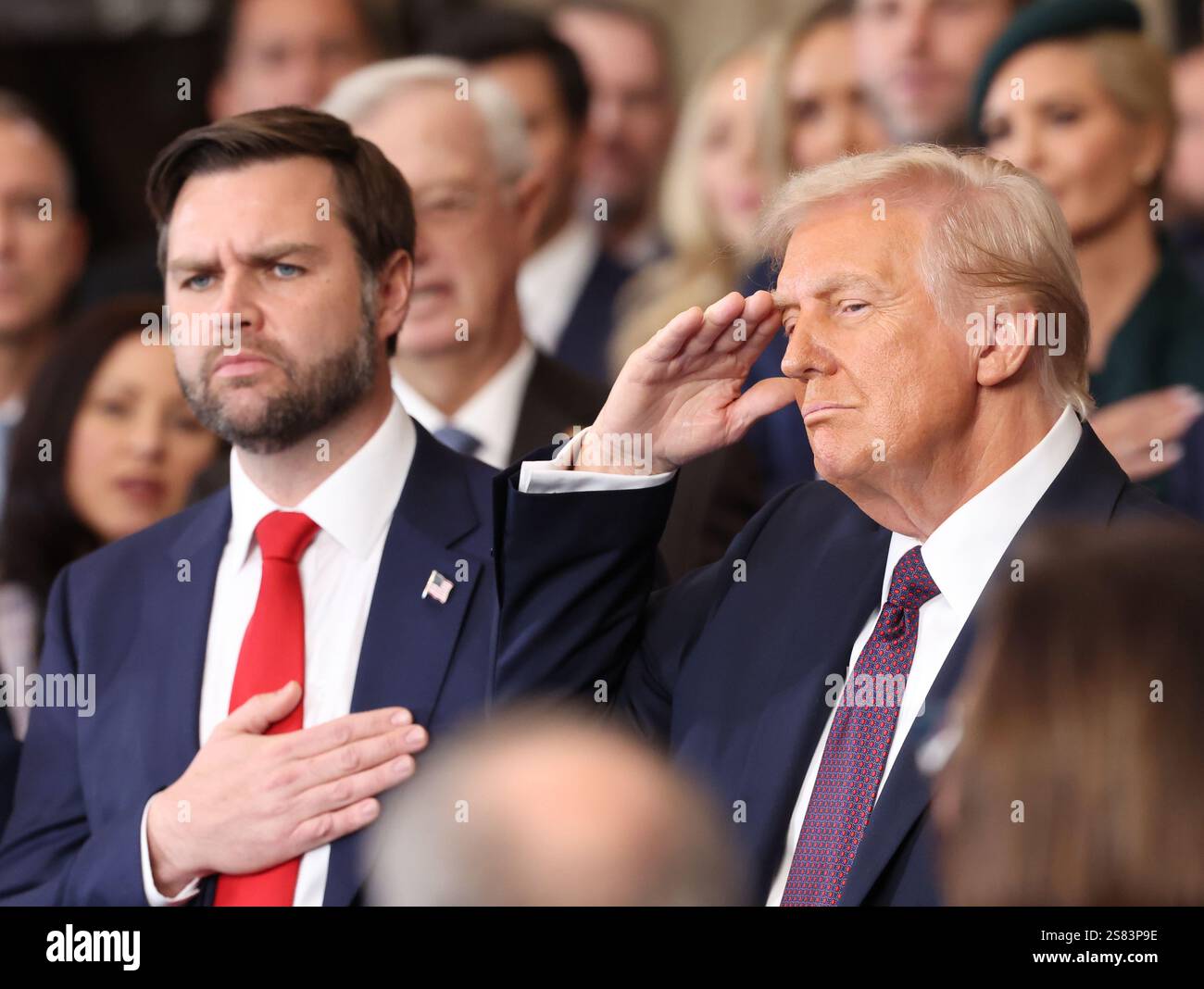 Washington, Dc, USA. 20th Jan, 2025. U.S. Vice President J.D. Vance and ...