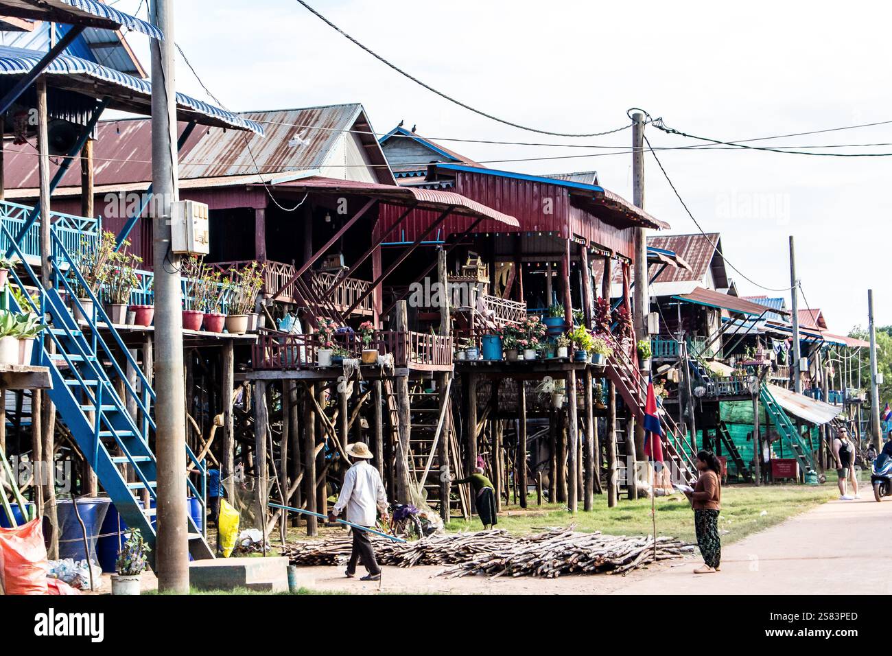 Kampong Phluk, Cambodia, January 15, 2025 Kampong Phluk is a ...