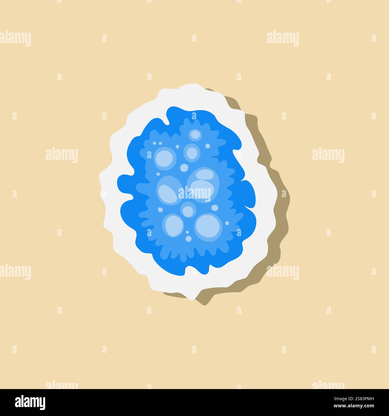 Bacteria and virus illustration. Pathogenic bacteria, viruses and microbes, disease-causing ...