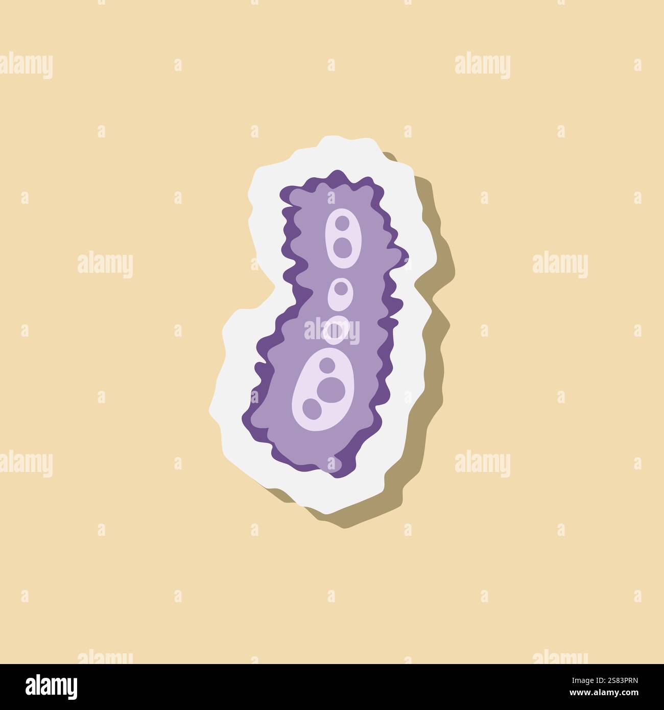 Bacteria and virus illustration. Pathogenic bacteria, viruses and microbes, disease-causing ...