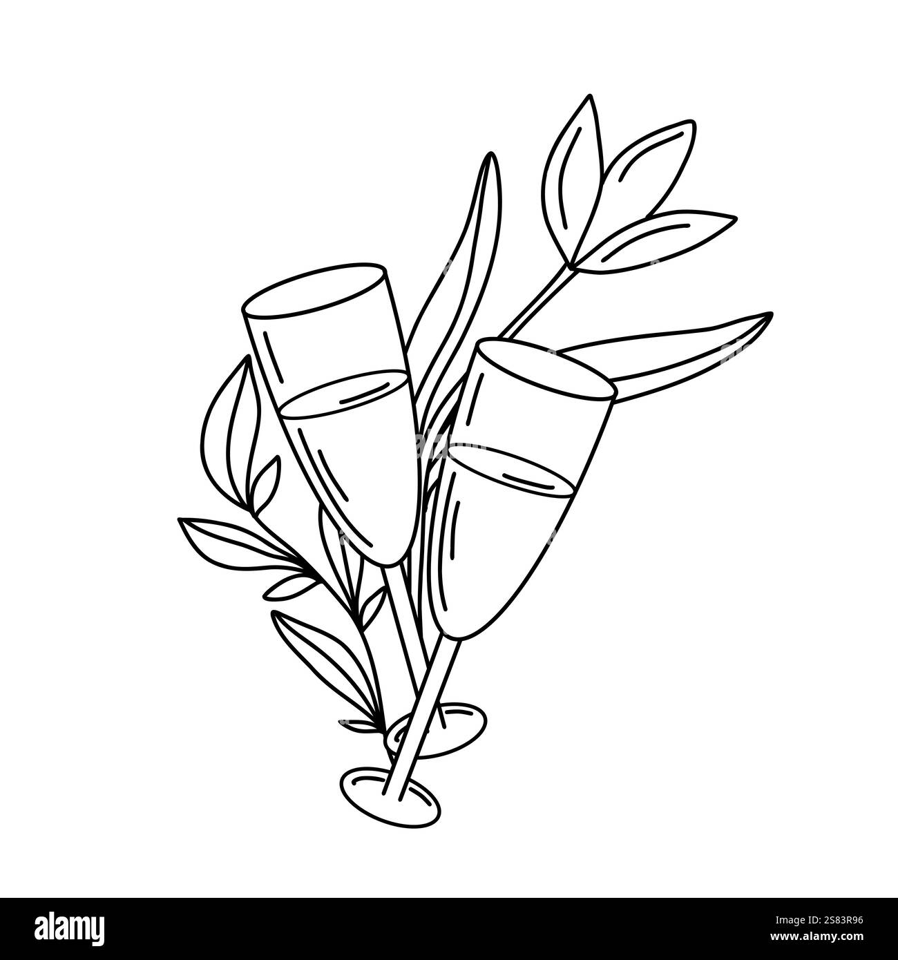 Hand drawn cheers Black and White Stock Photos & Images - Alamy