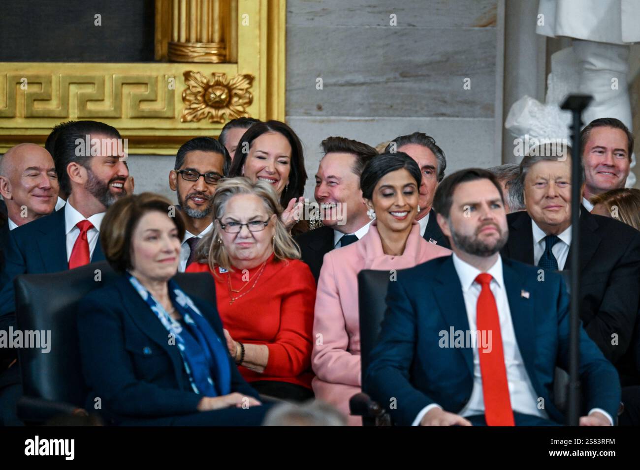 Donald Trump Jr., Sundar Pichai, Elon Musk, Usha Vance, Vice President ...