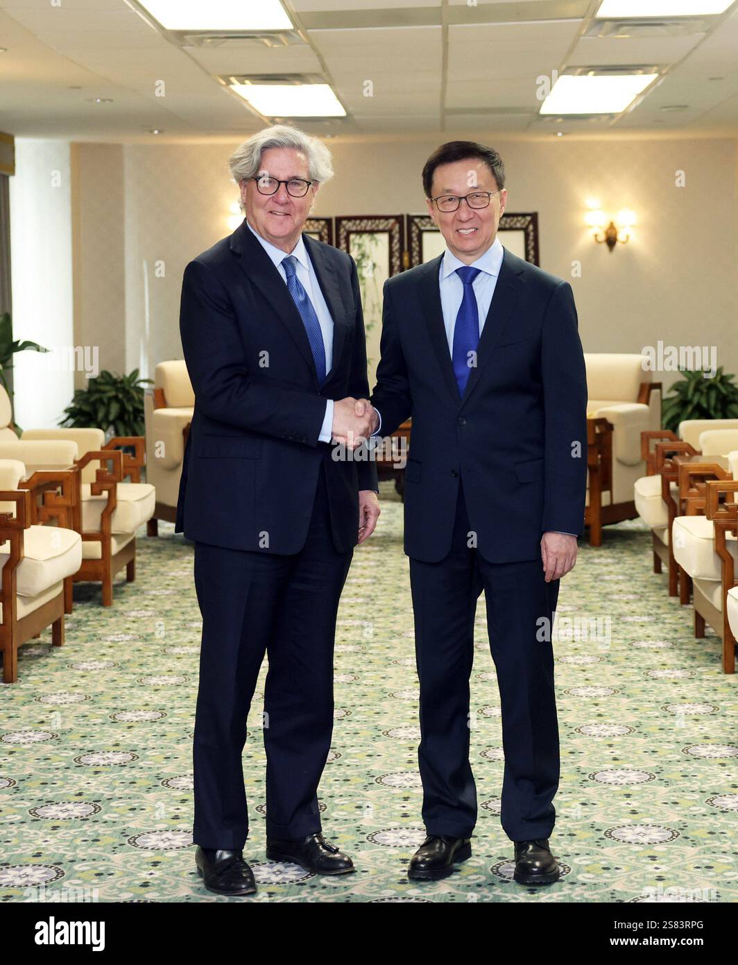 Washington, USA. 20th Jan, 2025. Chinese Vice President Han Zheng, as ...