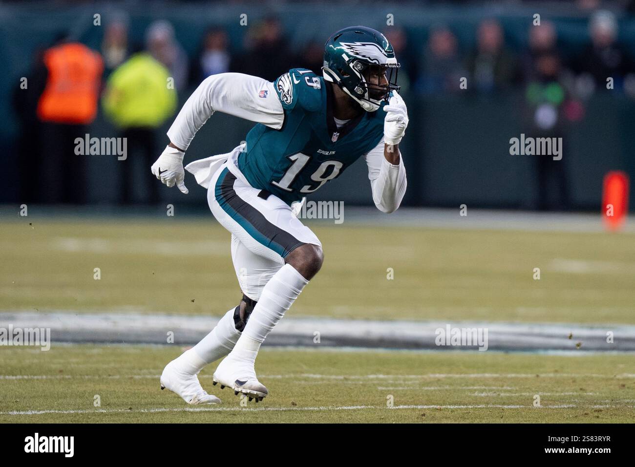 Philadelphia Eagles linebacker Josh Sweat (19) in action during the NFL ...