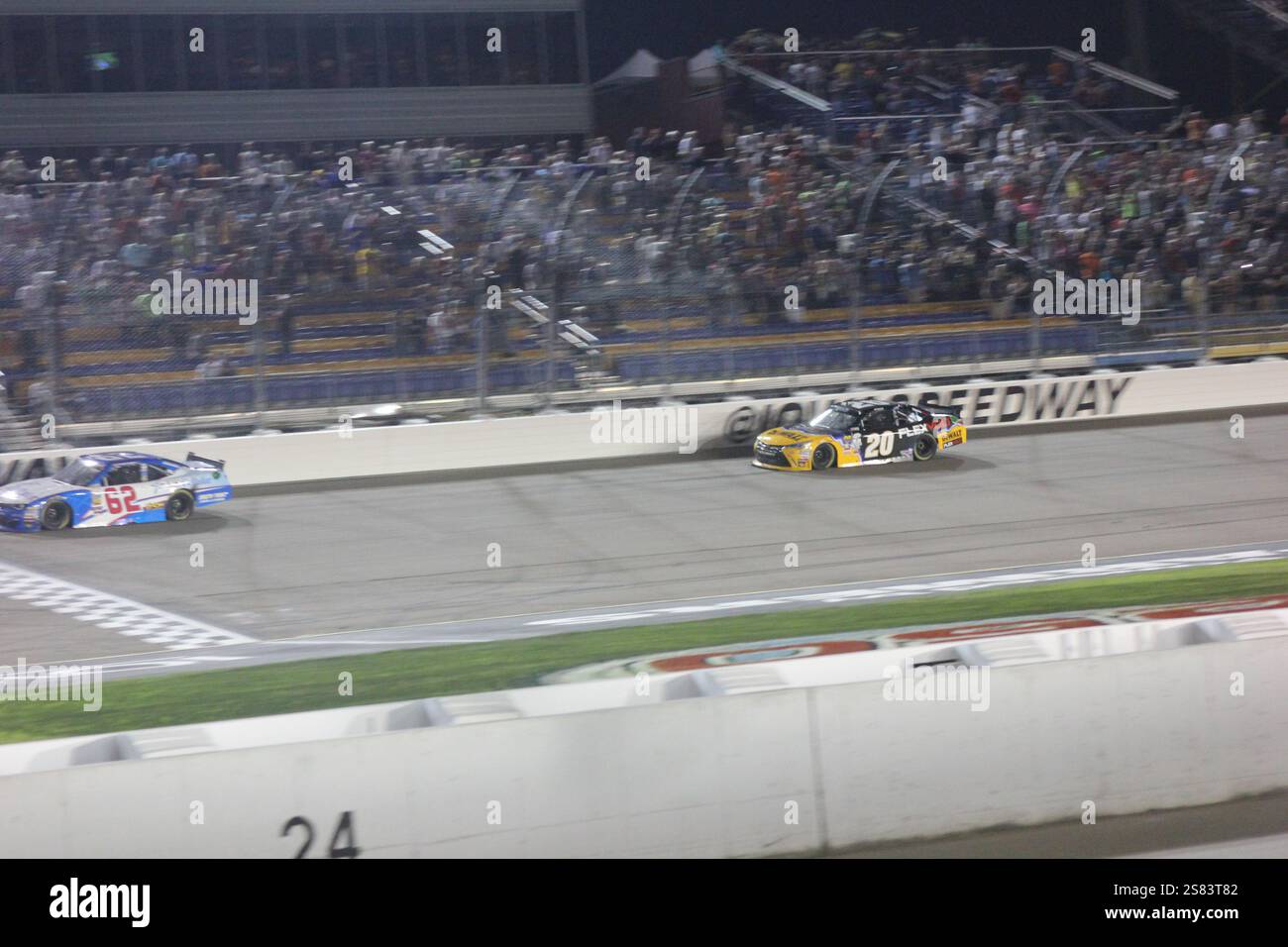 Newton, Iowa USA - July 30, 2016: NASCAR Xfinity racing series. U.S ...