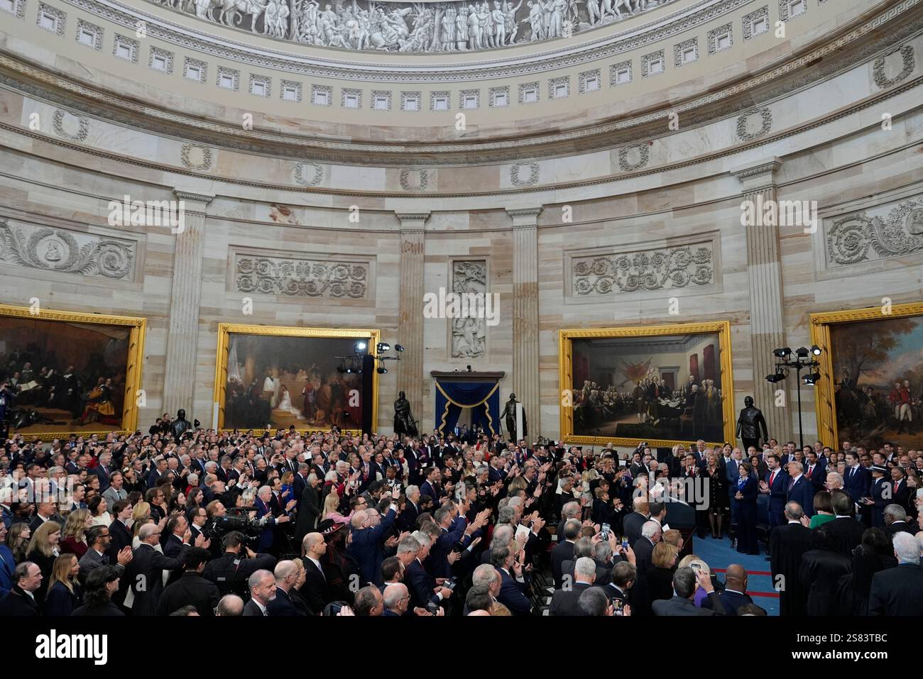 Washington, Dc, USA. 20th Jan, 2025. Guest listen during the 60th ...