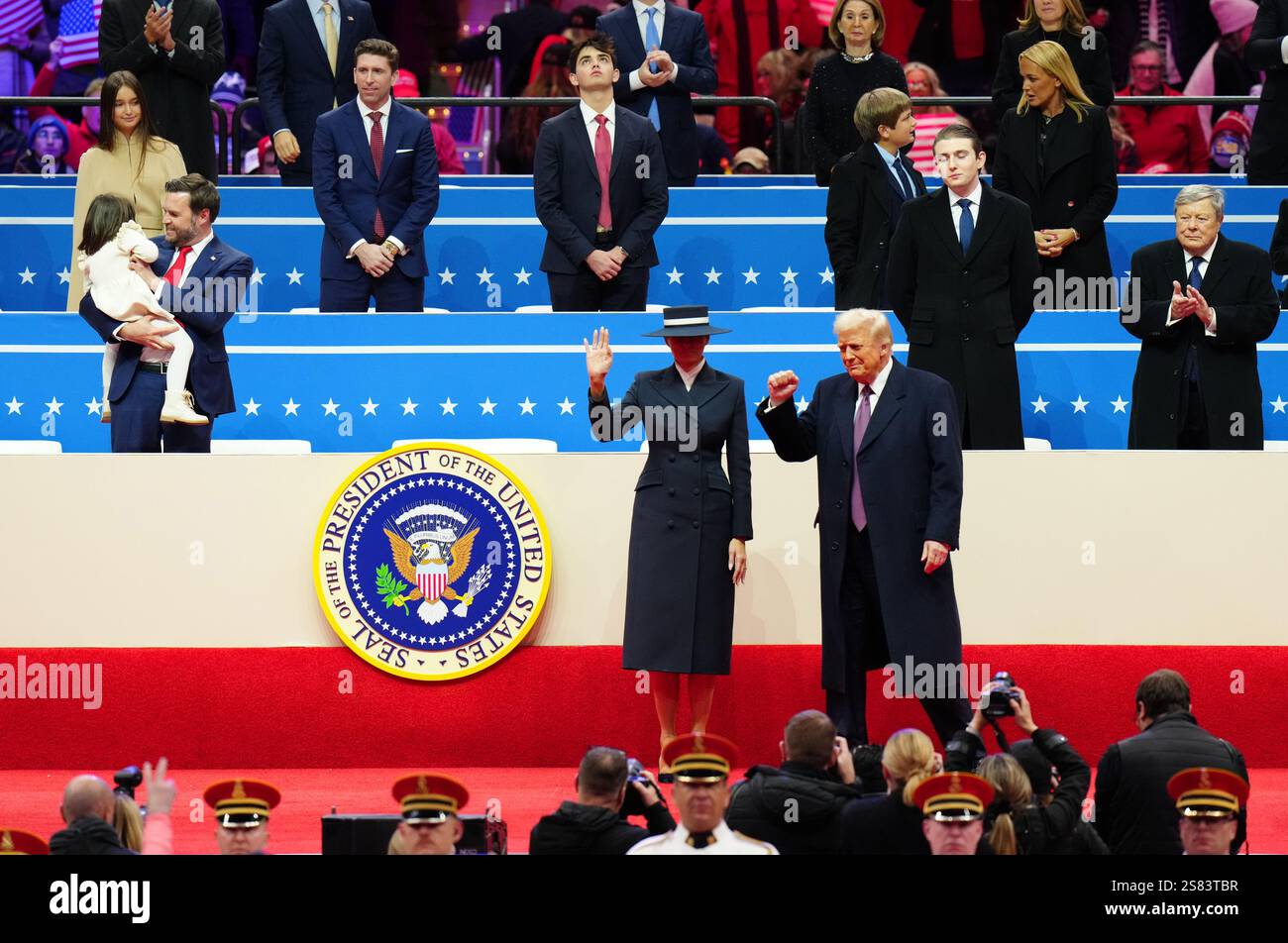 Washington, United States. 20th Jan, 2025. U.S. President Donald Trump ...