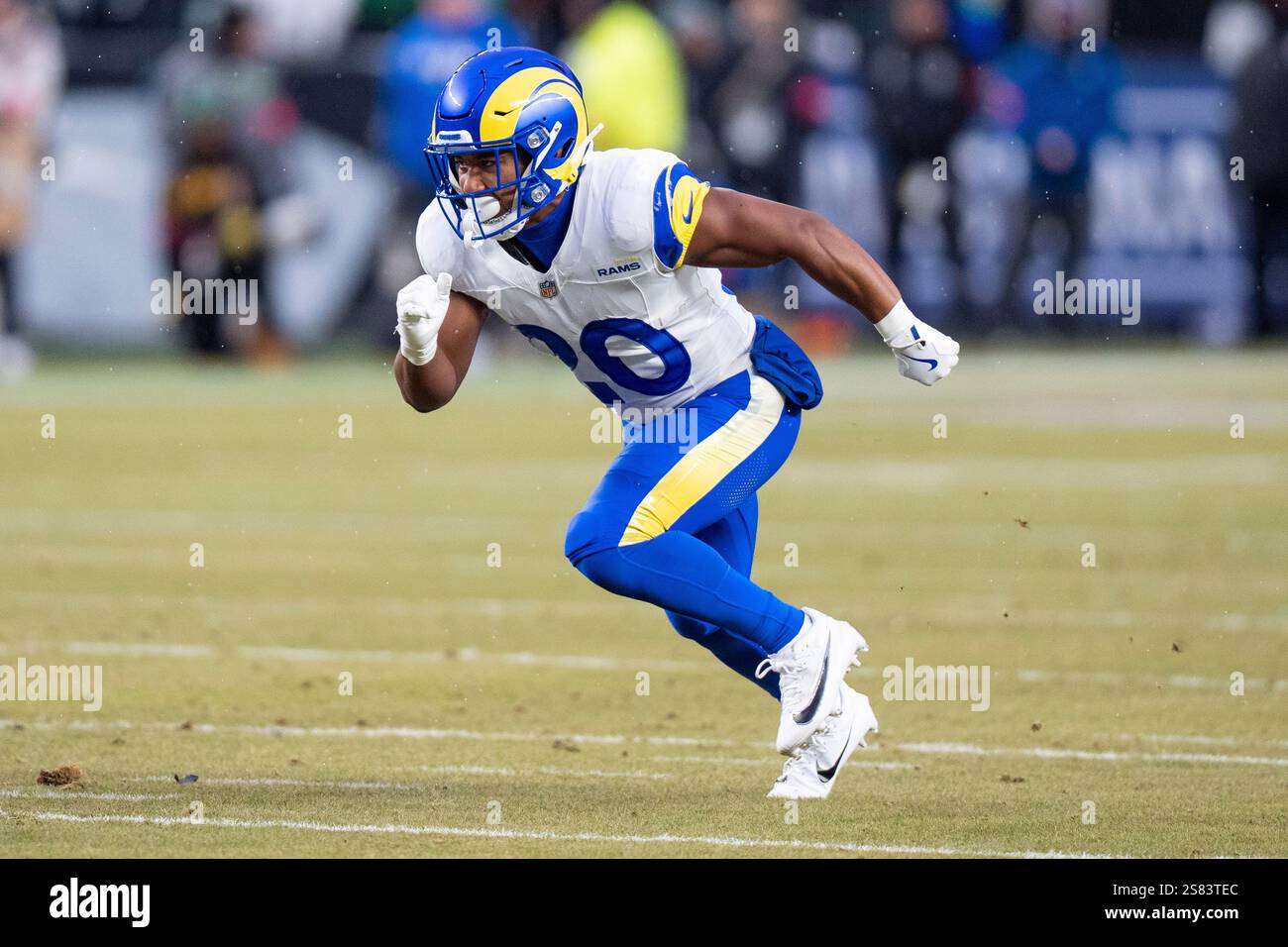 Los Angeles Rams running back Ronnie Rivers (20) in action during the ...