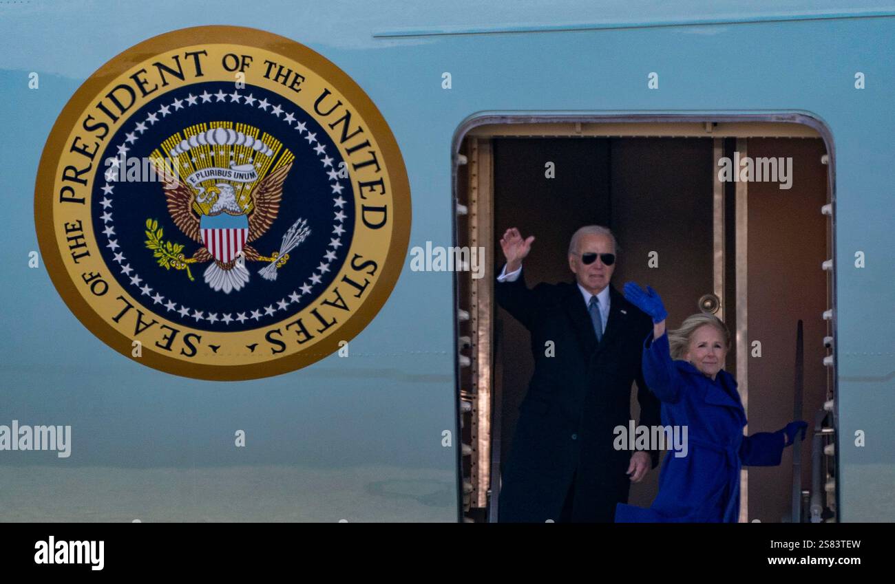 Washington, United States. 20th Jan, 2025. Former President Joe Biden ...