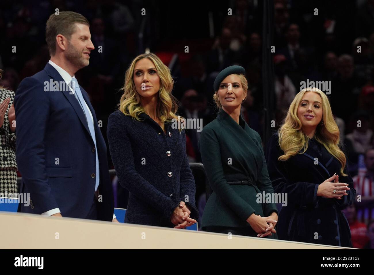 Eric Trump, Lara Trump, Ivanka Trump and Tiffany Trump watch as ...