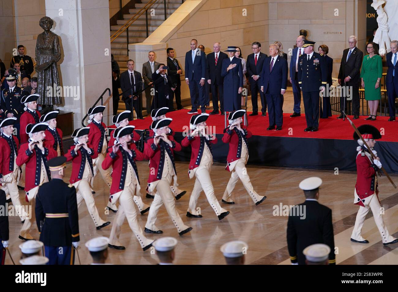 Washington, DC. 20th Jan, 2025. The U.S. Army Old Guard Fife and Drum ...