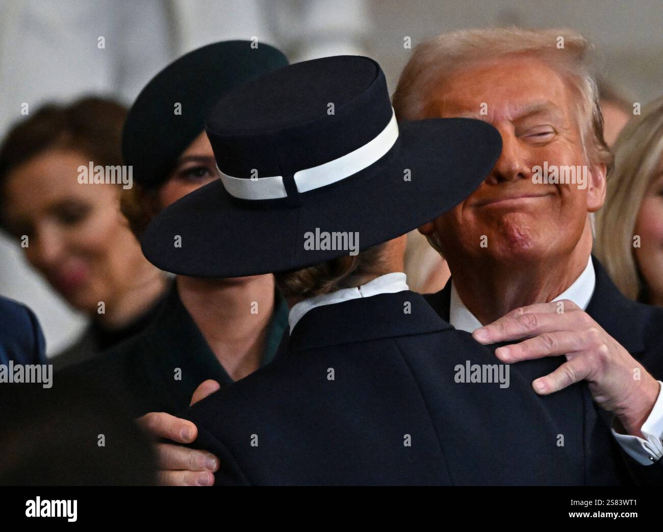 WASHINGTON, DC - JANUARY 20: President Donald Trump smiles while ...