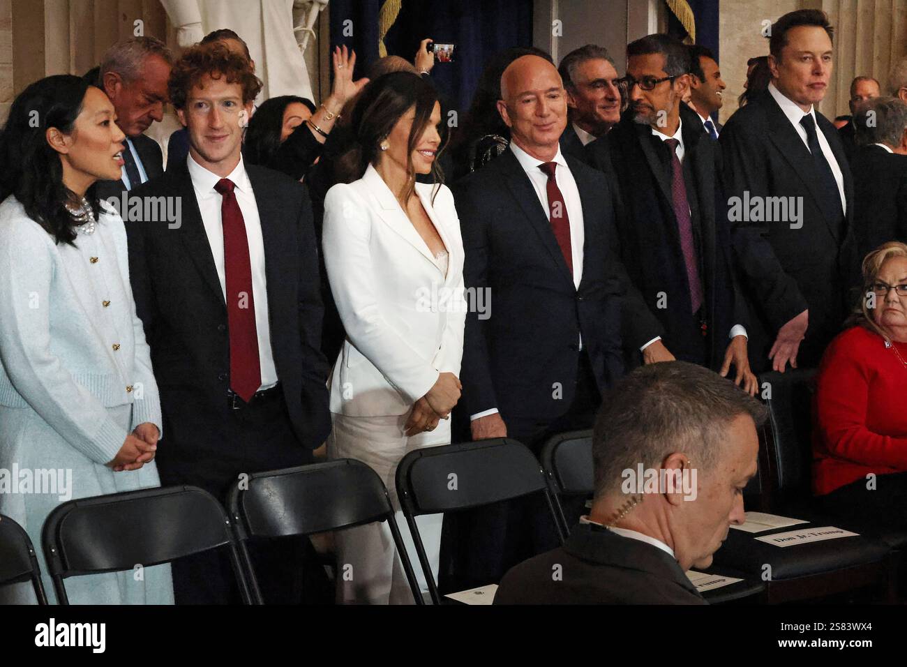 Washington, DC. 20th Jan, 2025. WASHINGTON, DC - JANUARY 20: (L-R ...