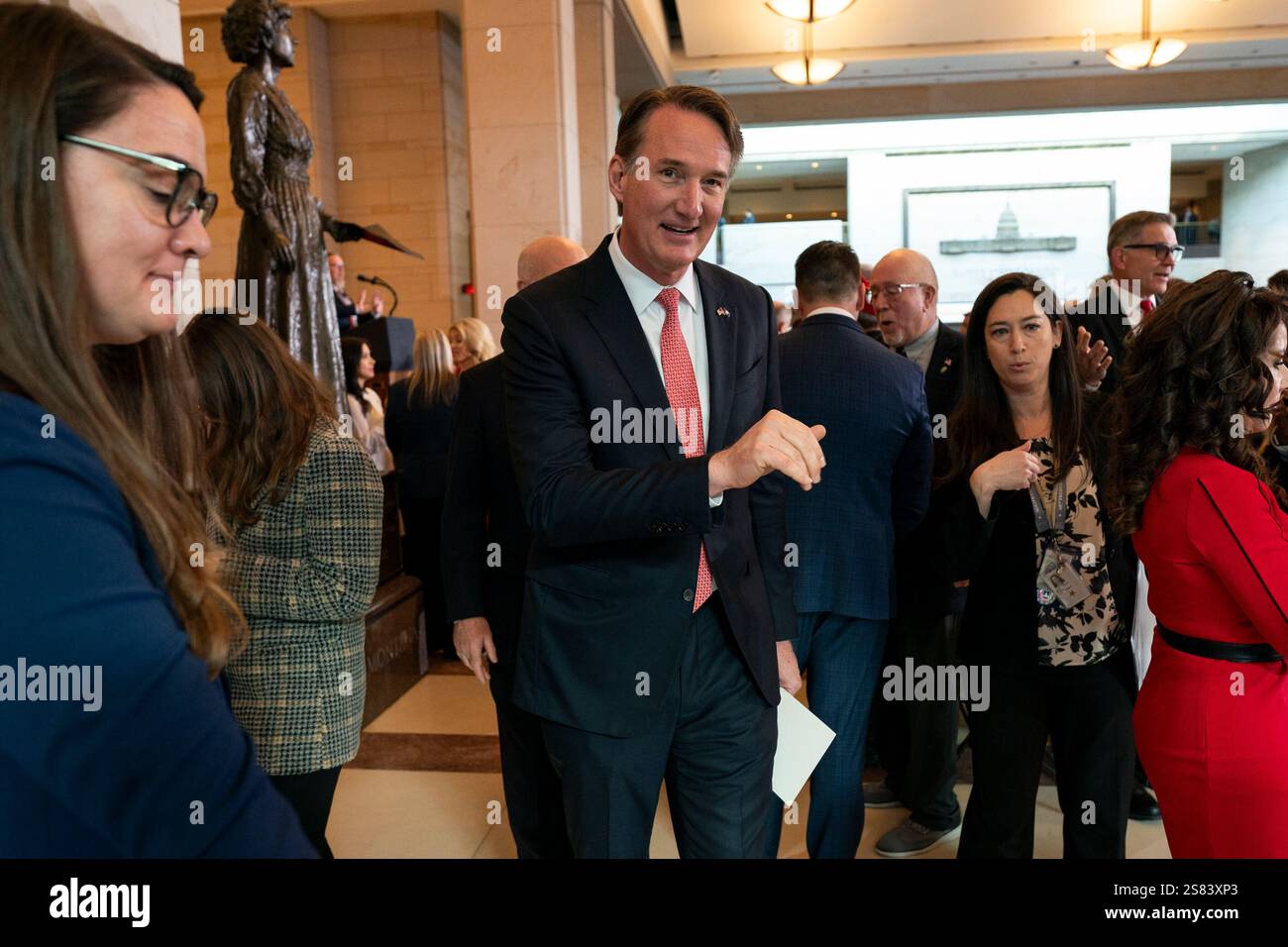 Washington, DC. 20th Jan, 2025. Virginia Governor Glen Youngkin (R ...