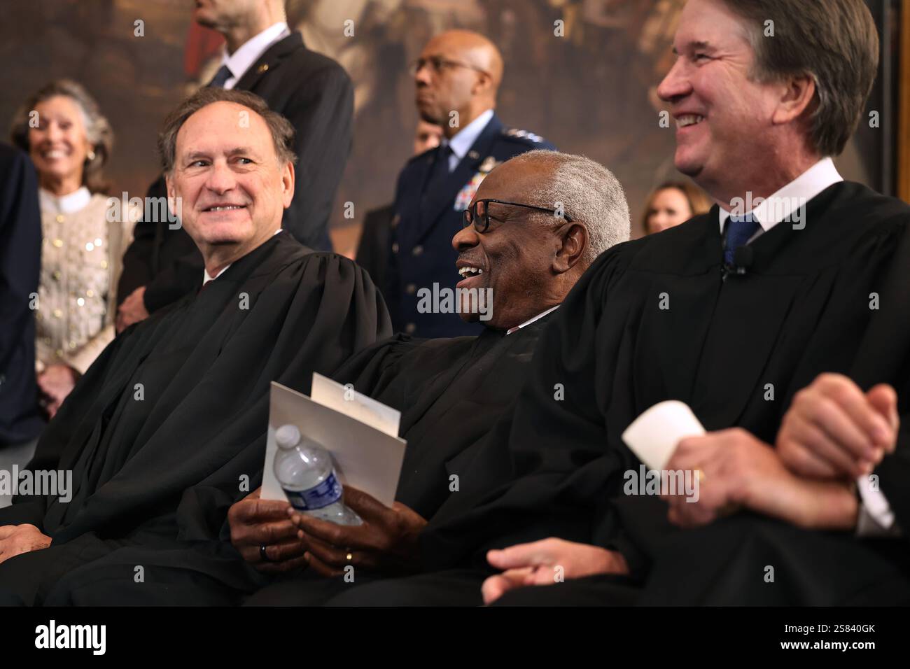 WASHINGTON, DC - JANUARY 20: (L-R) U.S. Supreme Court Associate ...