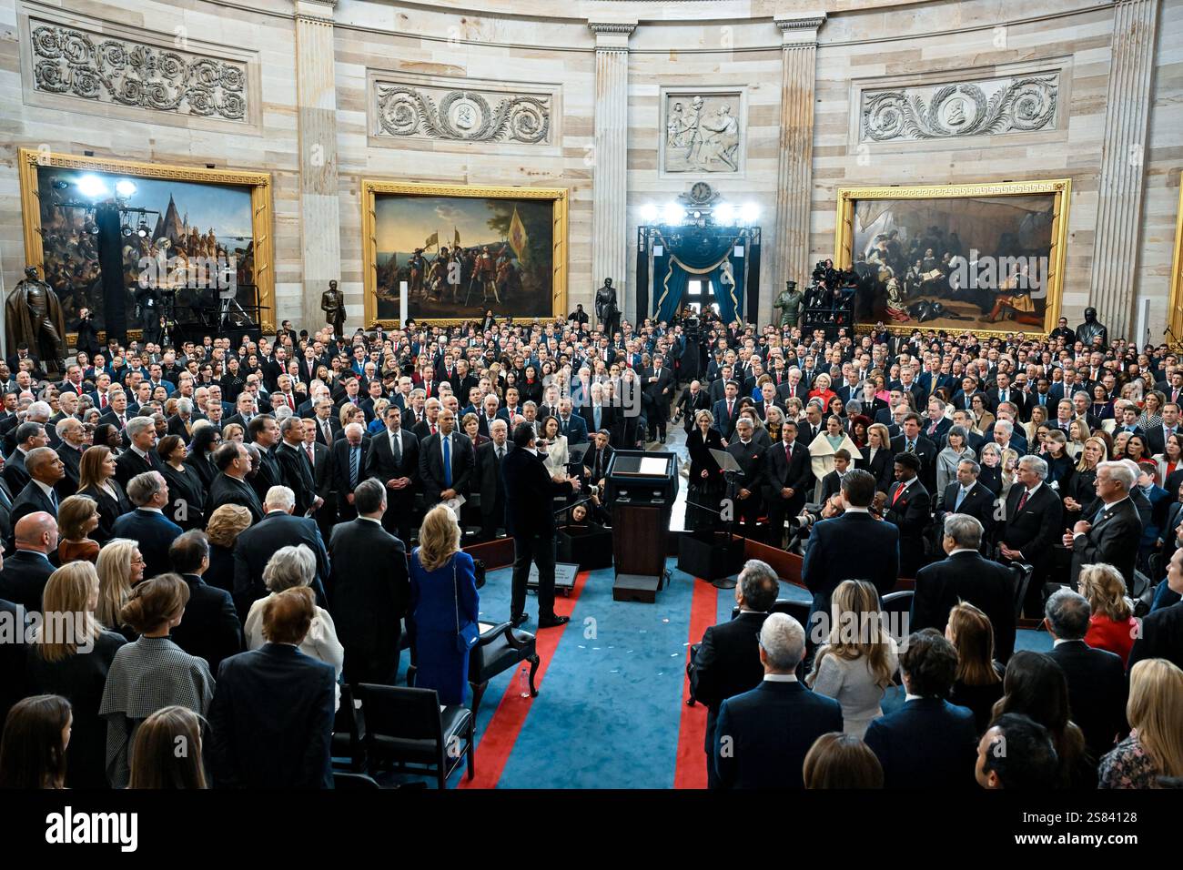 NYTINAUG25 -- Christopher D. Macchio performing during the inauguration ...