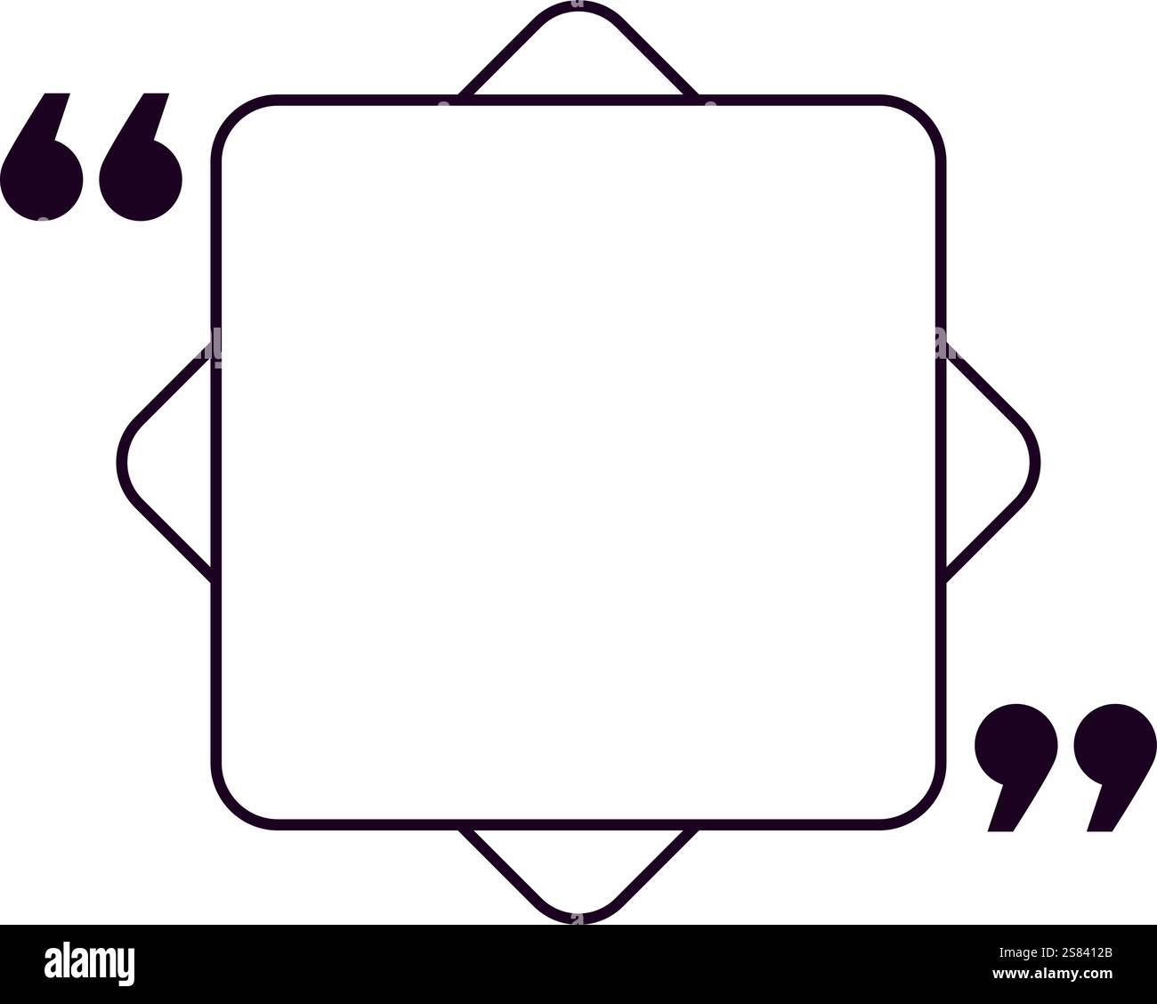 Featuring a stylish quote frame with quotation marks, creating a modern ...