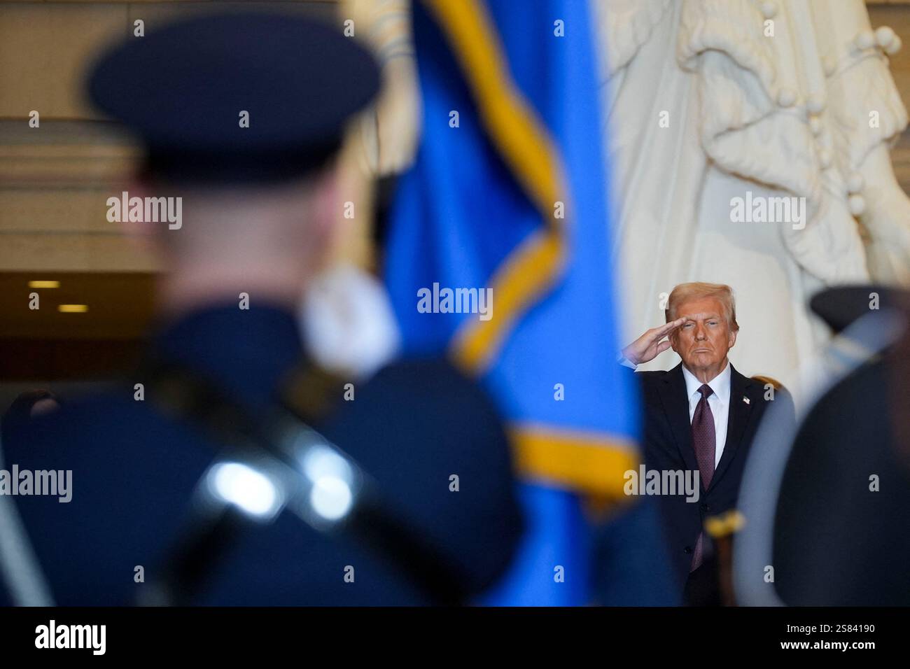 Washington, United States. 20th Jan, 2025. US President Donald Trump ...