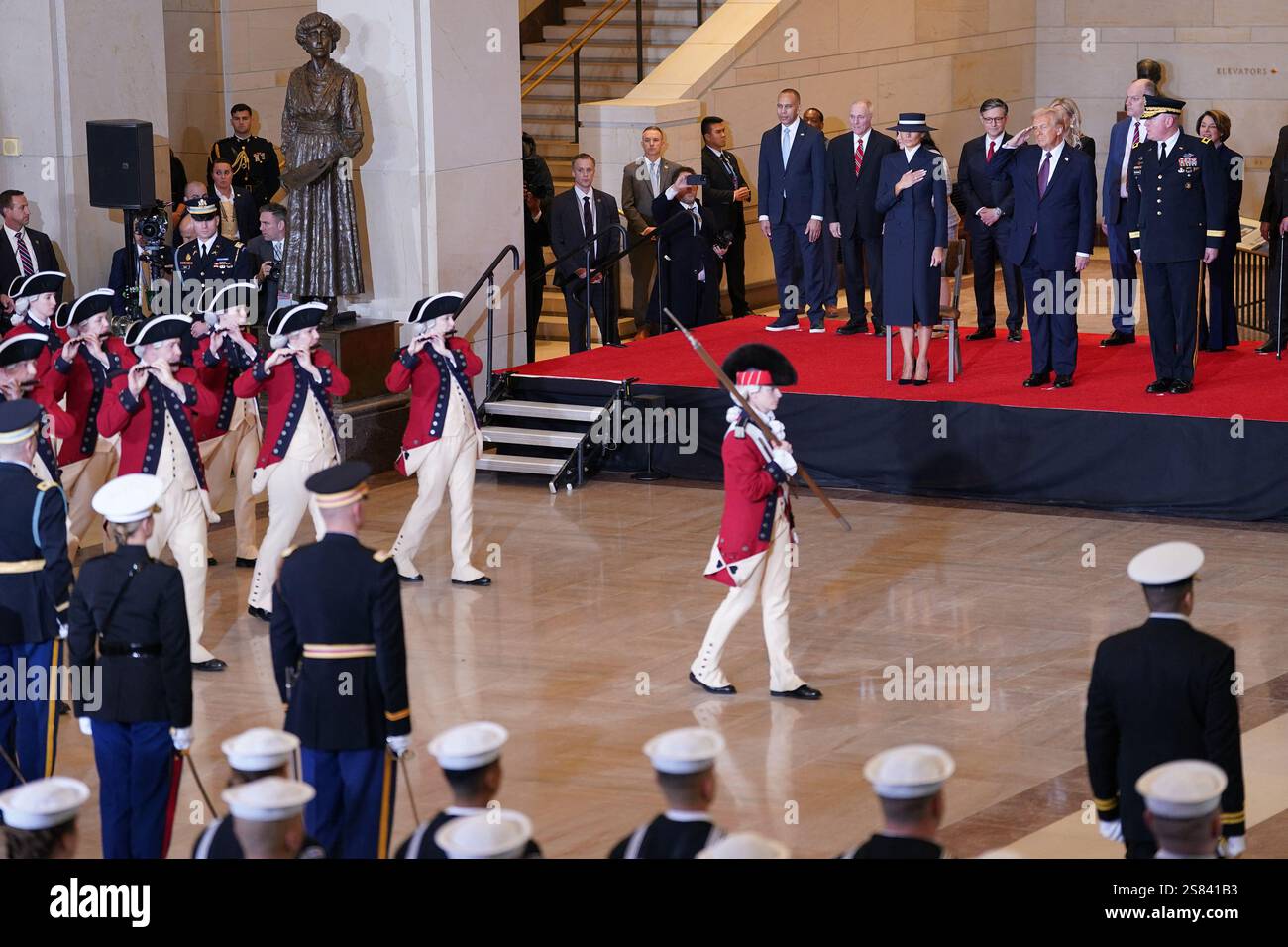 Washington, United States. 20th Jan, 2025. The U.S. Army Old Guard Fife ...