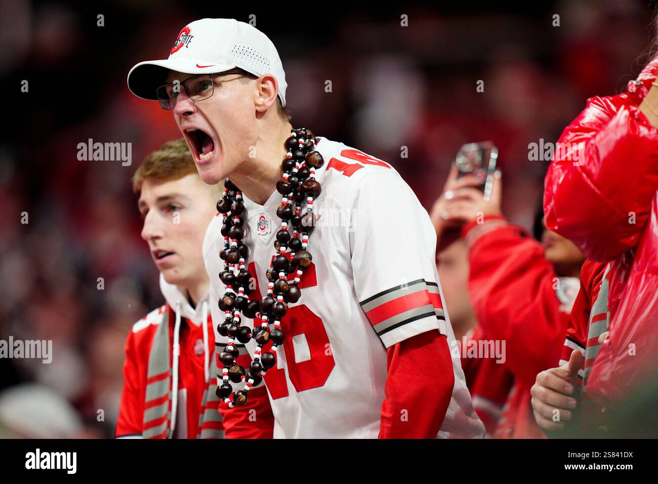 Ohio State fans cheers during warm ups before the College Football ...