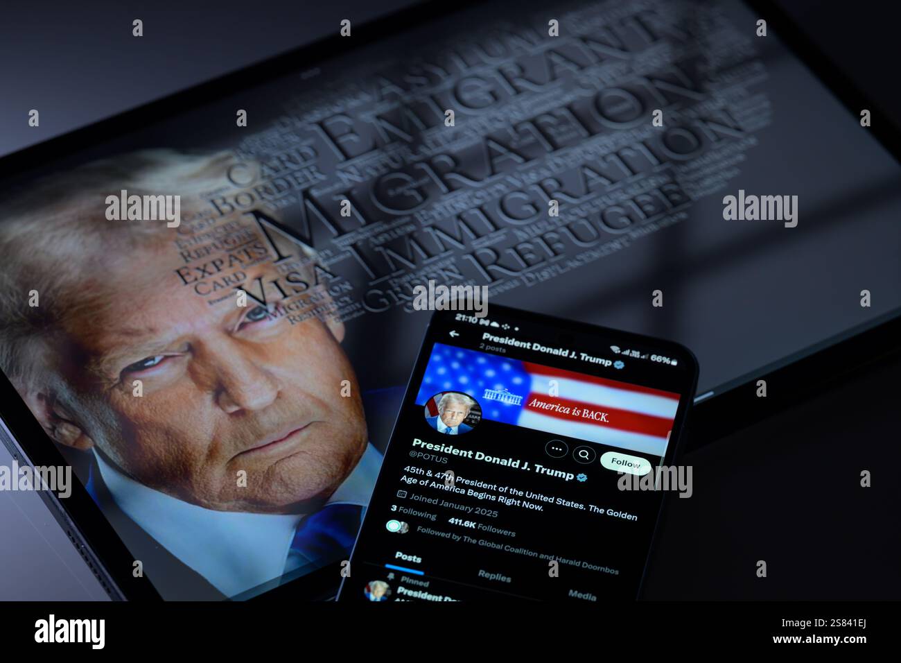 Brussels, Belgium. 20th Jan, 2025. President Donald Trump POTUS X ...