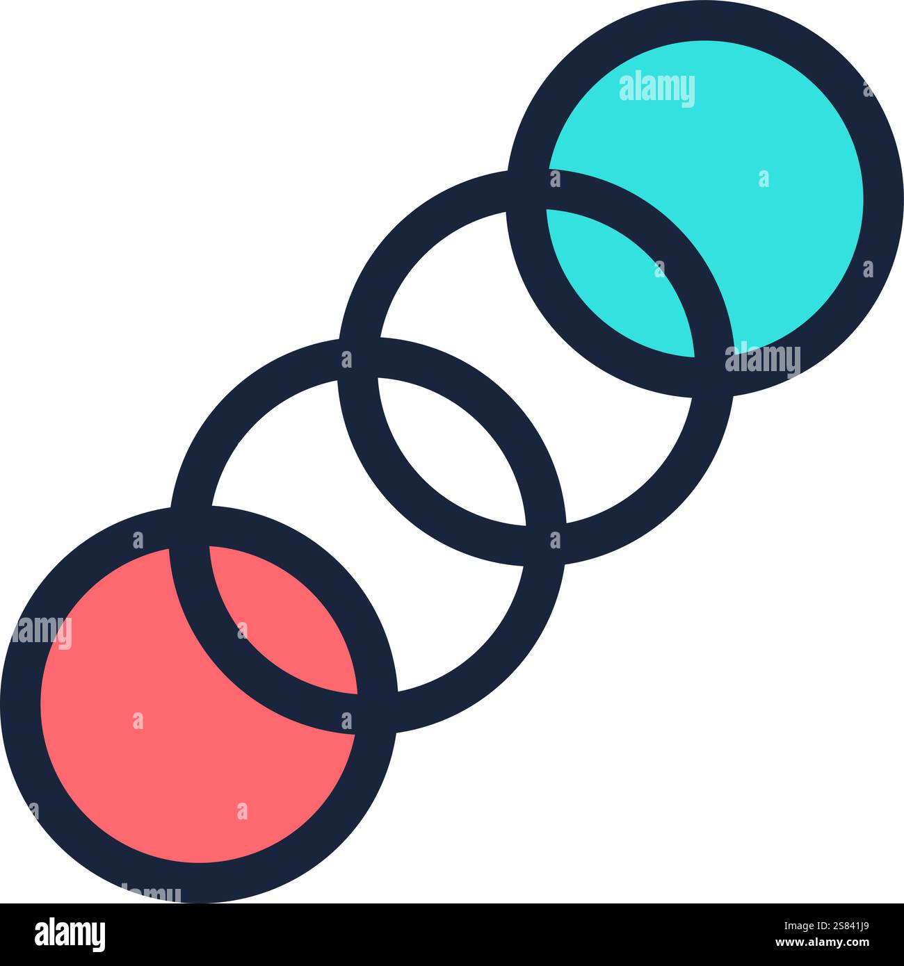 Interconnected Circles Represent The Power Of Teamwork And Collaboration Symbolizing How