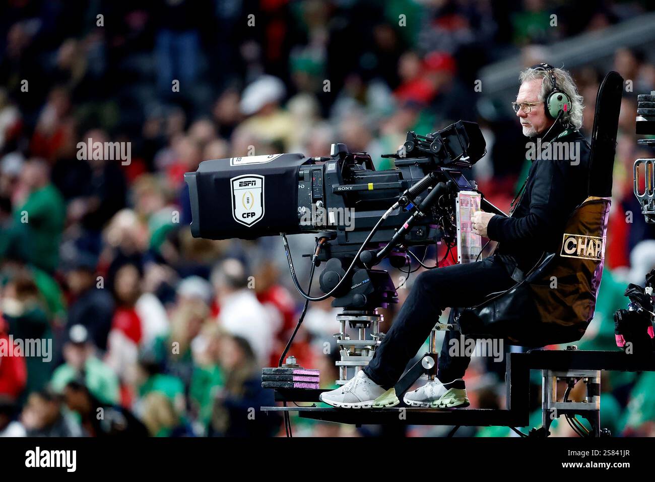 ATLANTA, GA - JANUARY 20: An ESPN camera operator captures the action ...