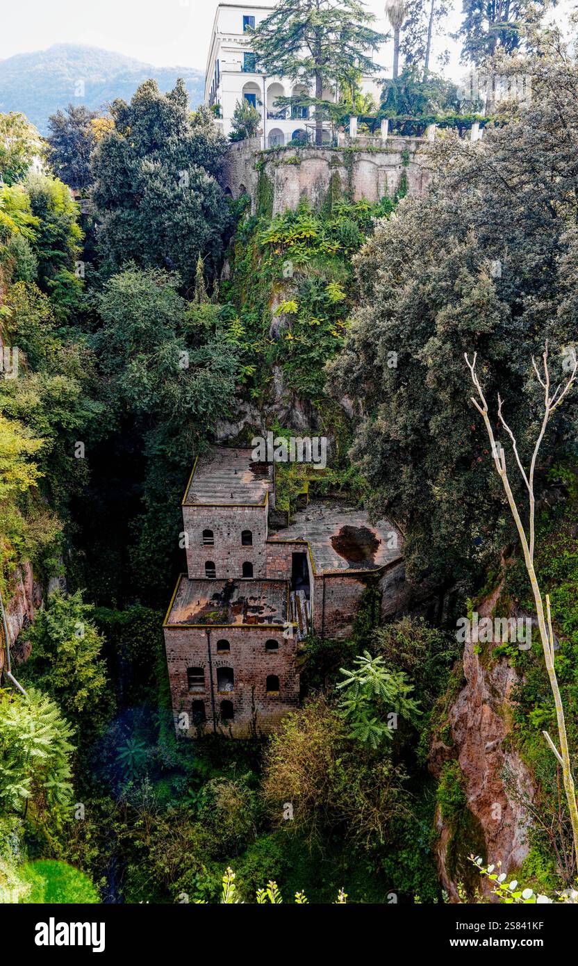 Abandoned Sawmill in Valle dei Mulin in Sorrento Italy Stock Photo - Alamy