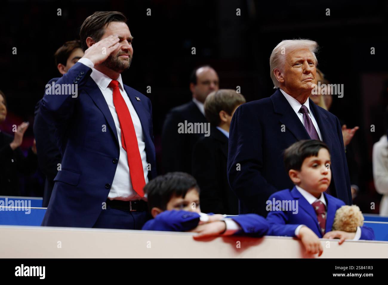 WASHINGTON, DC - JANUARY 20: U.S. Vice President J.D. Vance and U.S ...