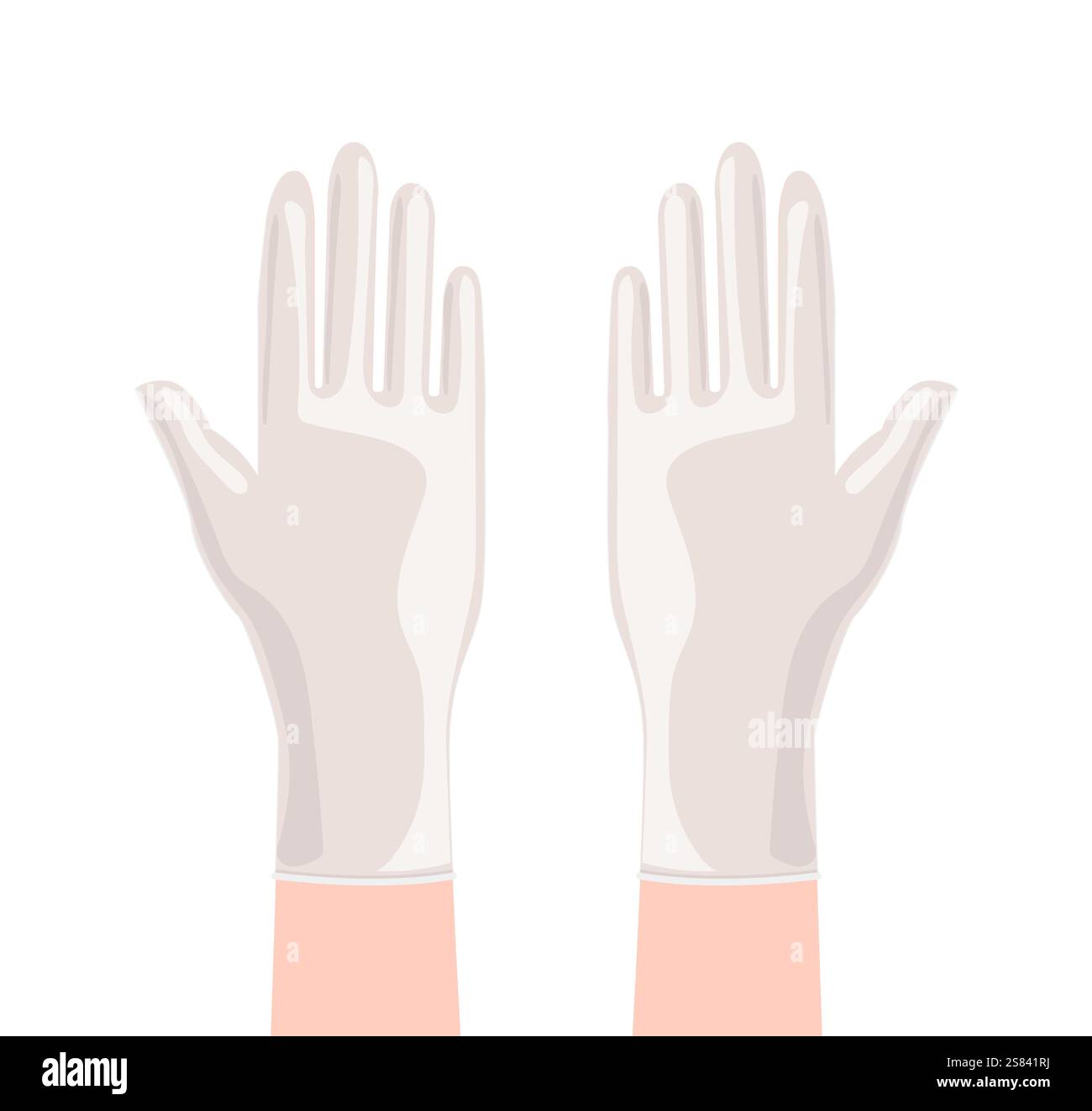 White Gloves Latex rubber cleaning protective Fashion hand accessory ...