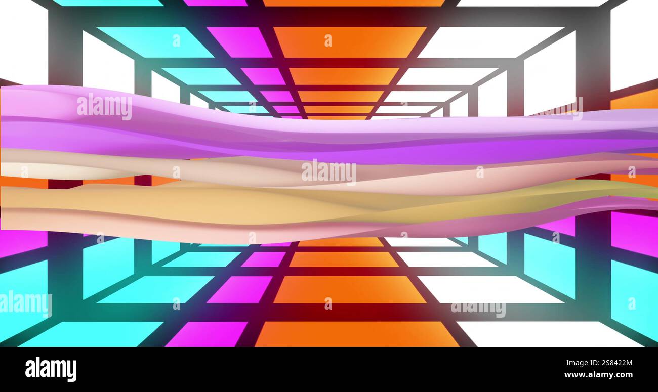 Animation tunnel colourful shapes moving hi-res stock photography and ...