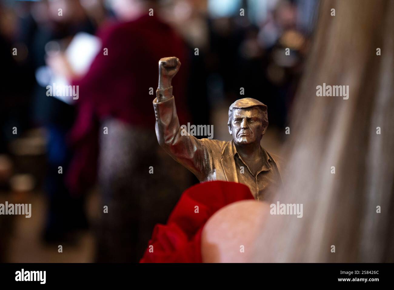 Washington, United States. 20th Jan, 2025. A statue of President Donald ...