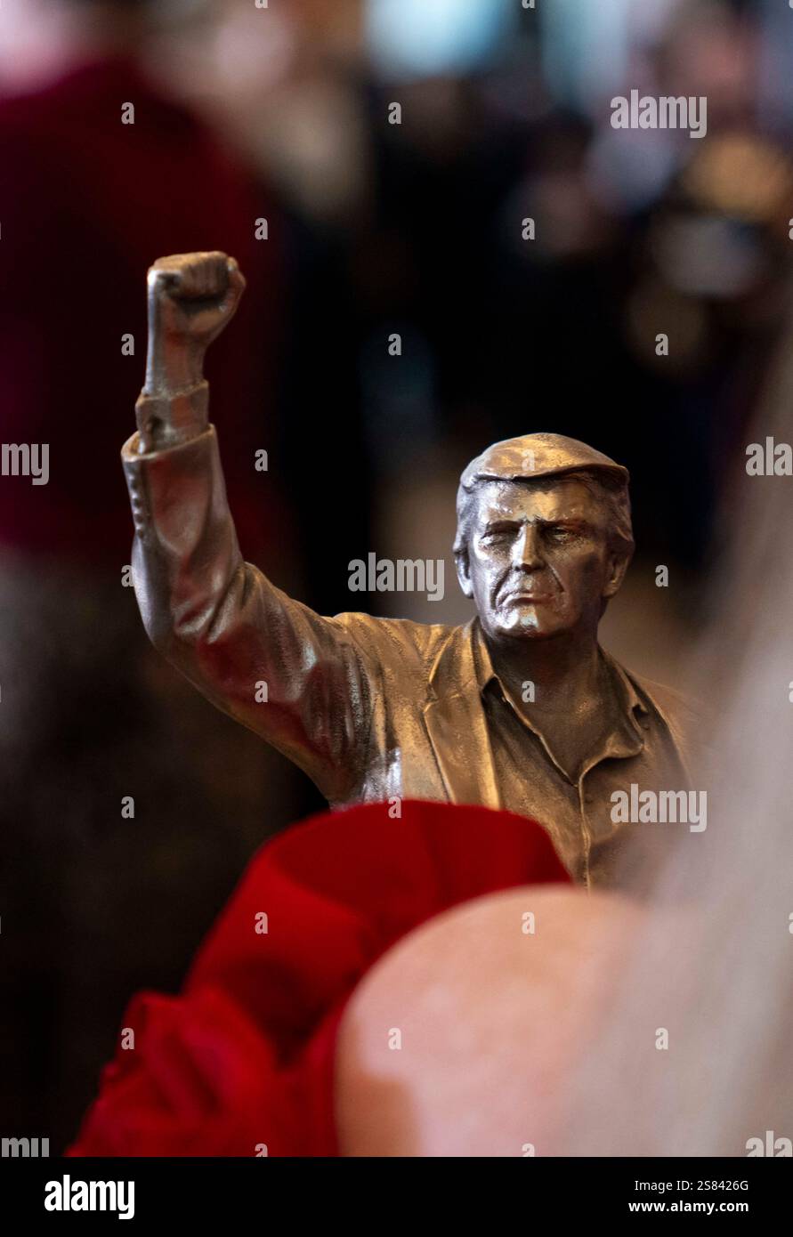 Washington, United States. 20th Jan, 2025. A statue of President Donald ...