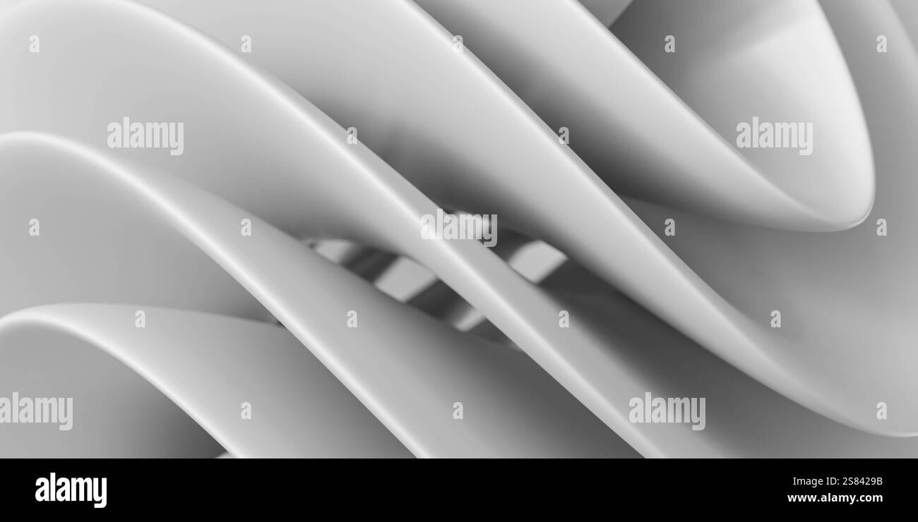 Abstract Curved White Surfaces wallpaper background Stock Photo - Alamy
