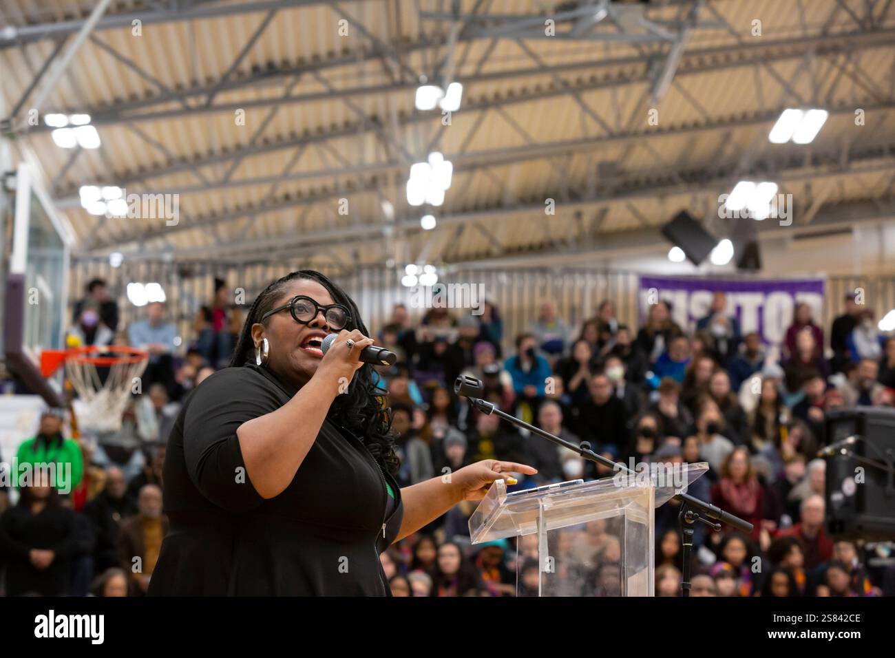 Seattle, Washington, USA. 20th January, 2025. The reverend Dr. Kelle ...