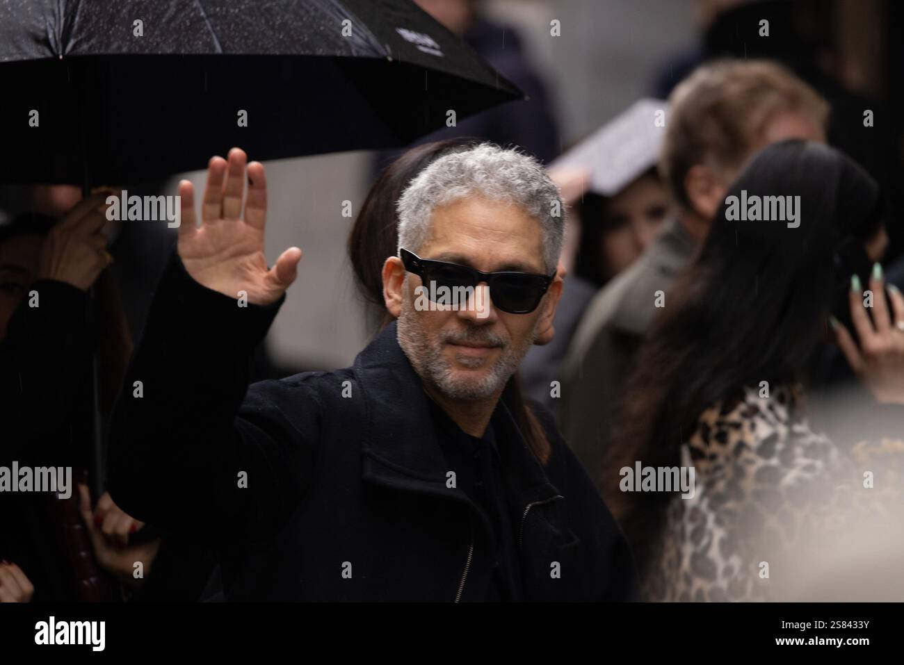 Giuseppe Fiorello arrives at the Giorgio Armani fashion show during the ...