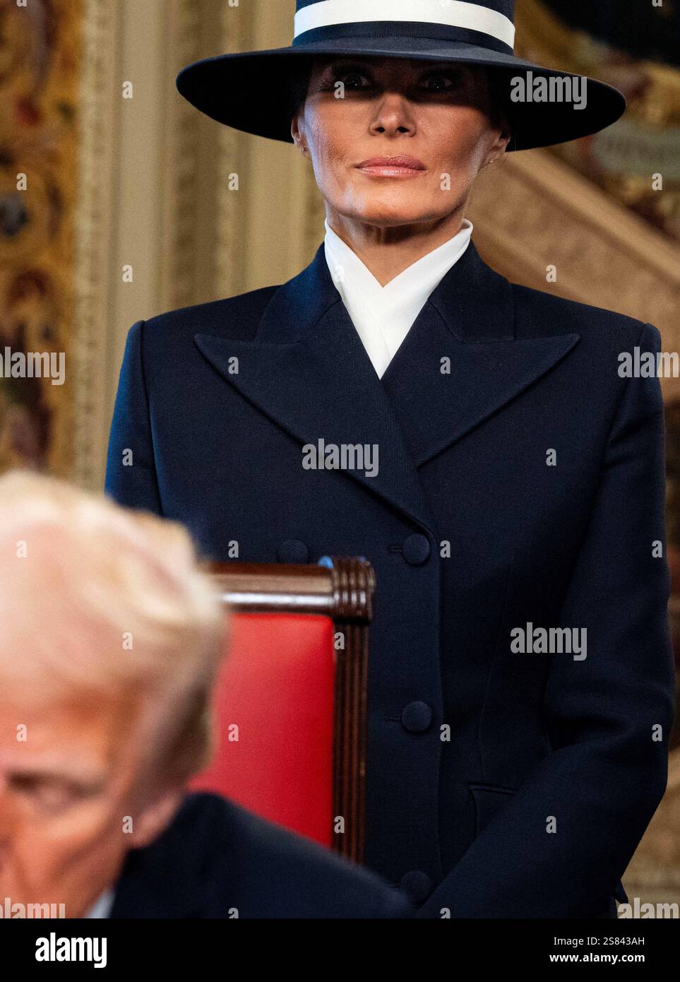 WASHINGTON, DC: President Donald Trump signs official documents in the ...